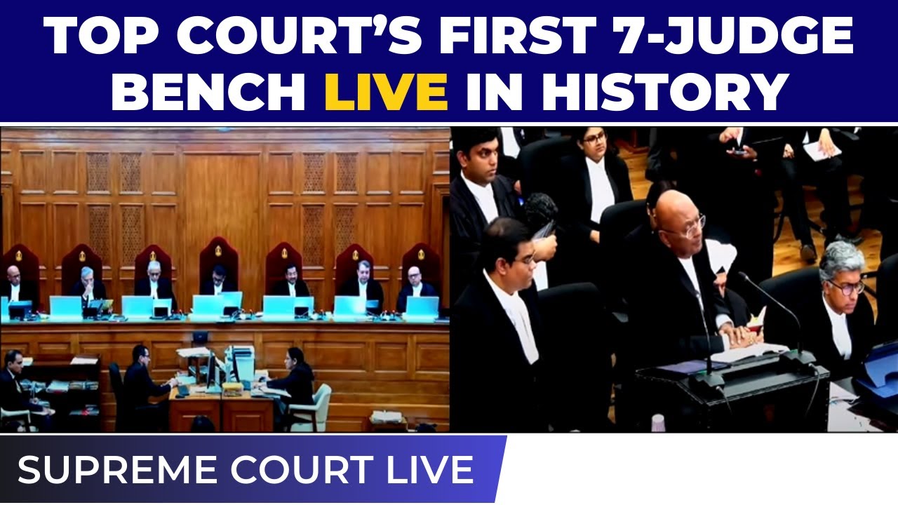 Supreme Court of India LIVE | 7-Judge Bench LIVE | MPs, MLAs Taking ...