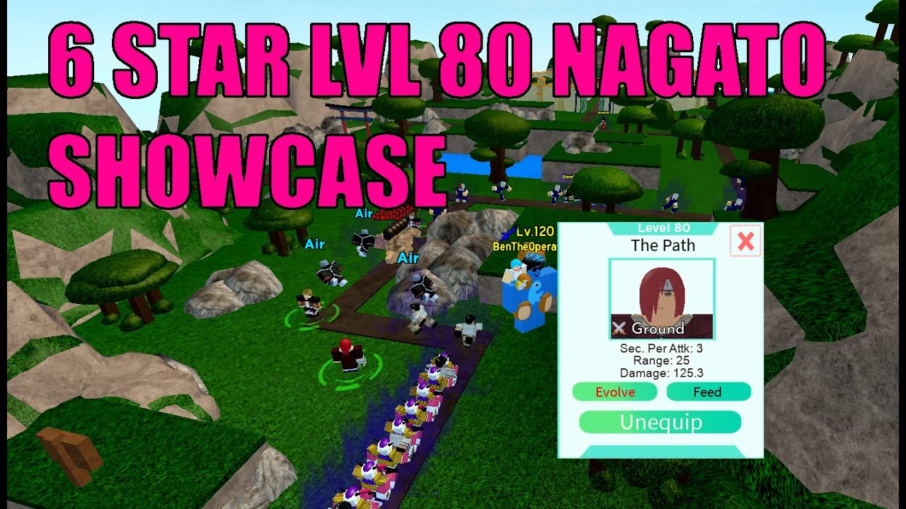LVL 80 Nagato Showcase + Erwin Buff - All Star Tower Defense - YouTube