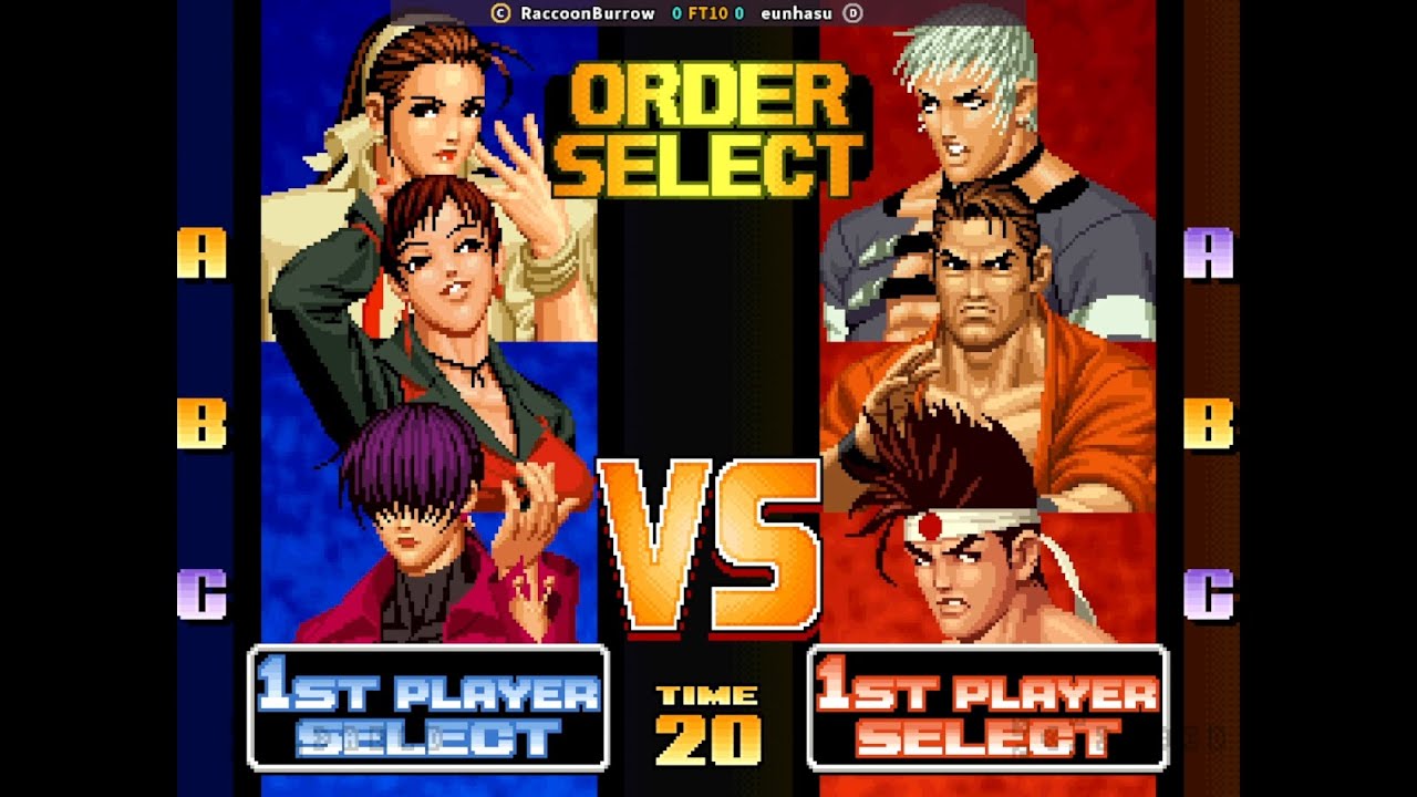 KOF 98 PLUS | RaccoonBurrow FT10 eunhasu | 🇰🇷🇰🇷 Fightcade2 - YouTube