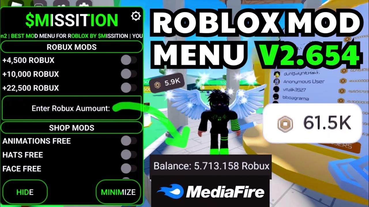 #roblox Roblox mod menu | Roblox hack | Unlimited Robux | Mod Apk Last ...