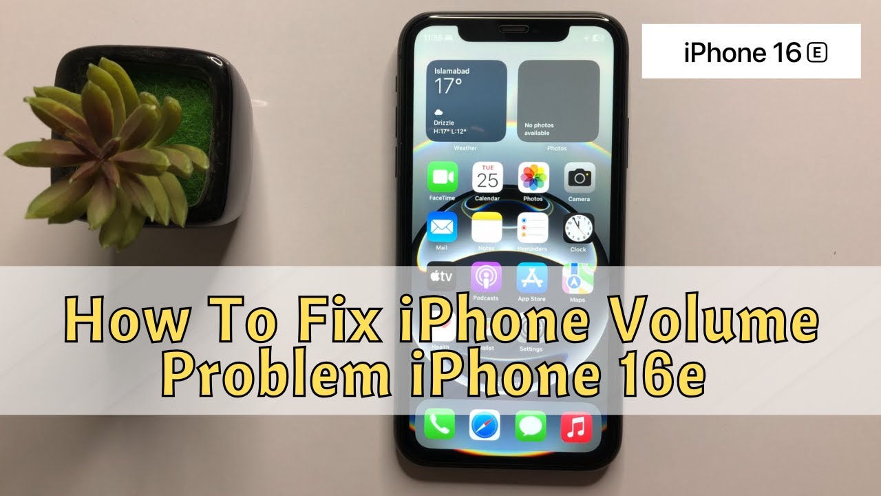 How To Fix iPhone Volume Problem iPhone 16e #new - YouTube