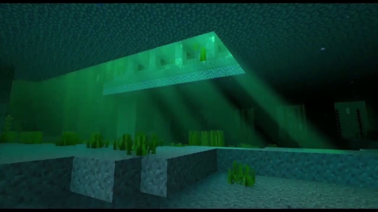 Ocean Monument with Ray Traced Lighting - Minecraft Bedrock RTX Beta ...