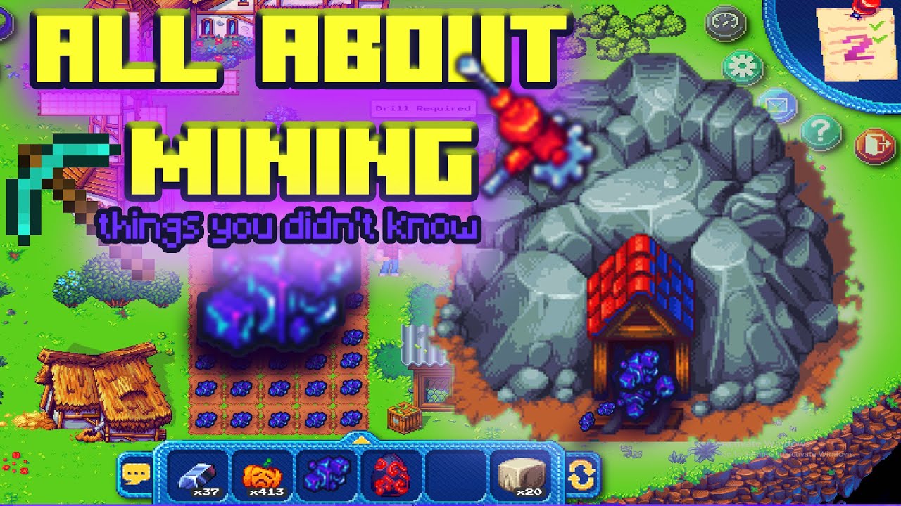 Mining Skill breakdown in Pixels Online @pixels_xyz #pixelsonline # ...