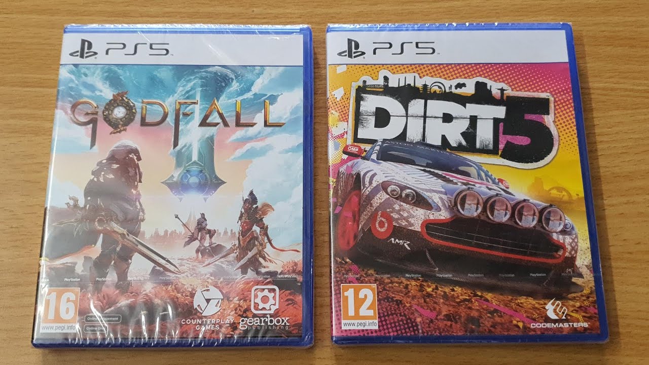 Unboxing PS5 Disc GodFall and Dirt 5 - YouTube