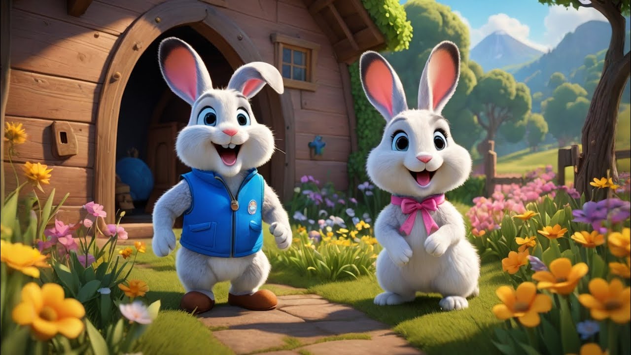 Little rabbits song | animals and bird | kid rhymes and poems | chu chu ...