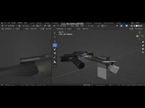 comically large glock reload animation - YouTube