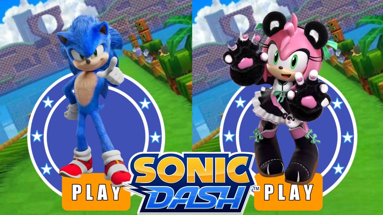 Movie Sonic 🆚 Panda Amy | vs All Bosses Zazz Eggman - All 66 Characters ...