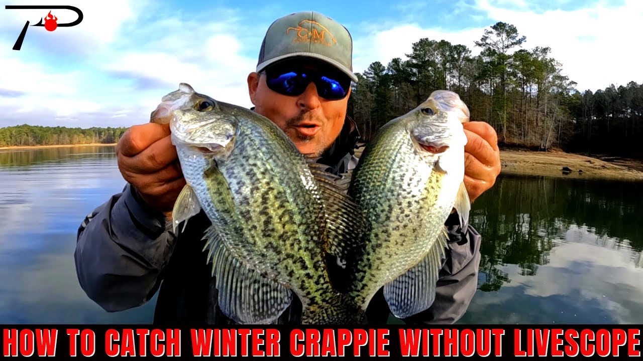 How To Catch Winter Crappie Without Live Scope - YouTube