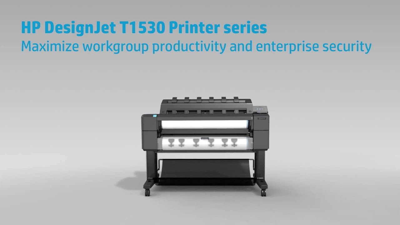 Máy in HP DesignJet T1530 - L2Y23A - YouTube