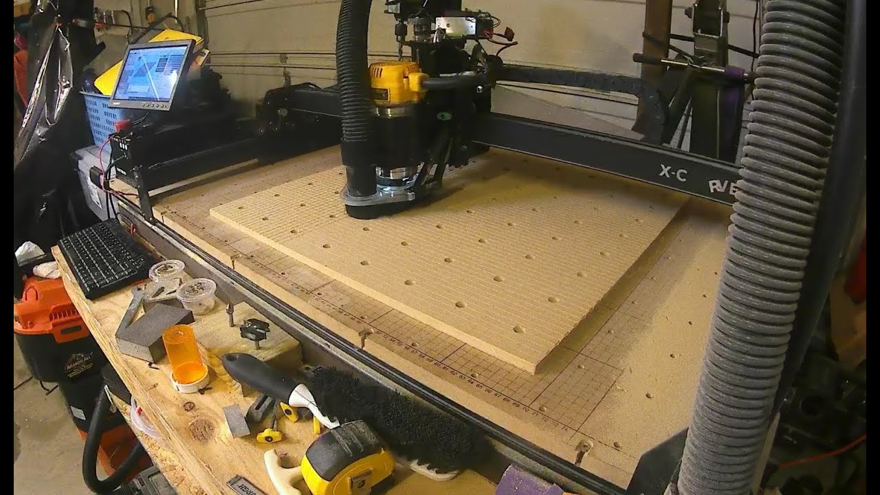Fabricating a Reusable CNC Router Spoilboard - YouTube