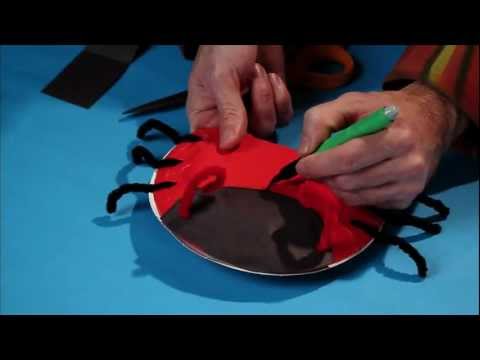 how to make a ladybug puppet - recycle household objects hand puppet ...