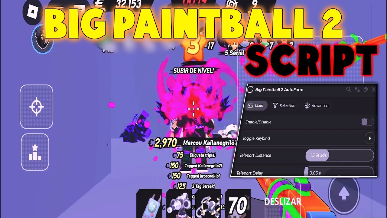 [FREE] BIG PAINTBALL 2 SCRIPT | AUTO FARM PLAYERS, KILL ALL, AIMBOT ESP ...