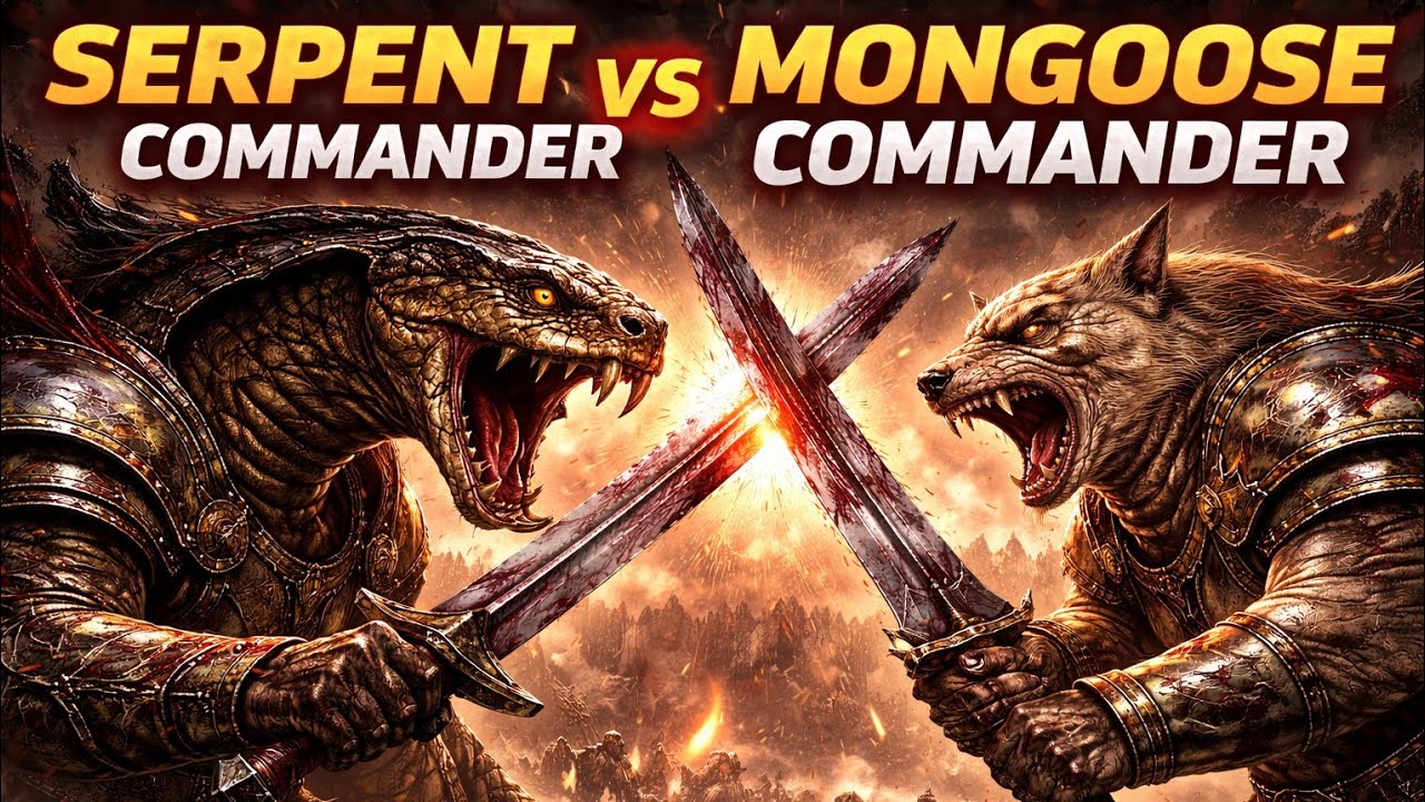 Epic Battle of the Serpent Commander vs Mongoose Commander - YouTube