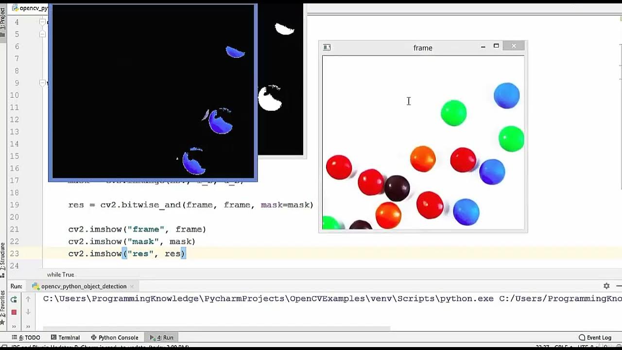 0501 Object Detection and Object Tracking Using HSV Color Space - YouTube