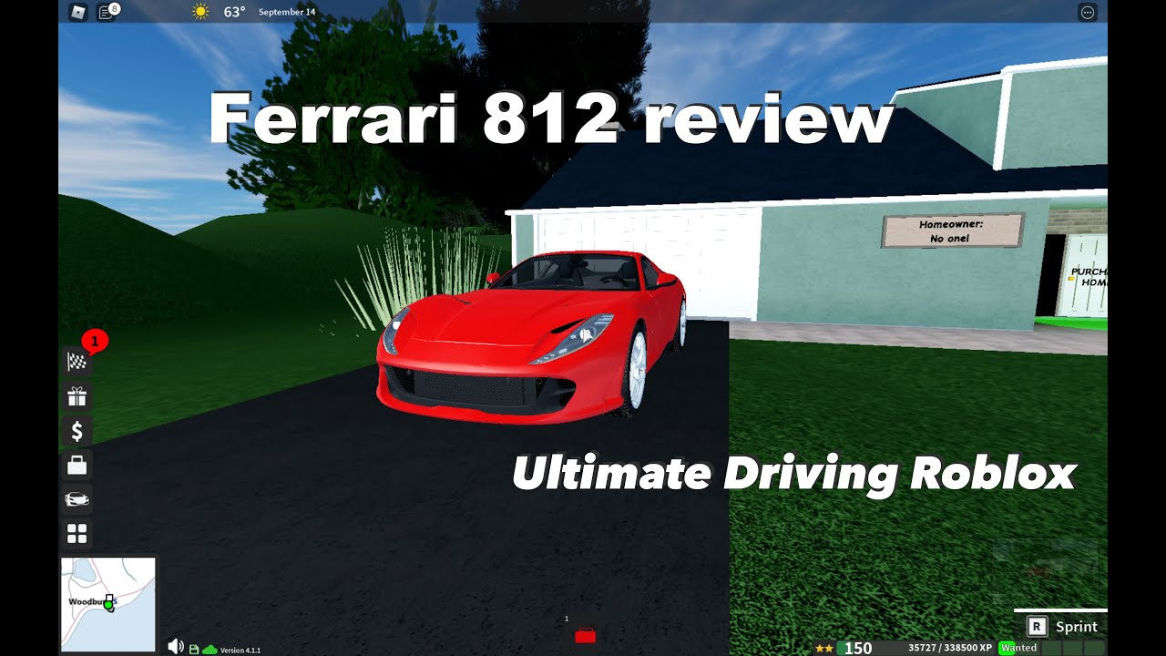 Ferrari 812 2017 review | Ultimate Driving Roblox - YouTube