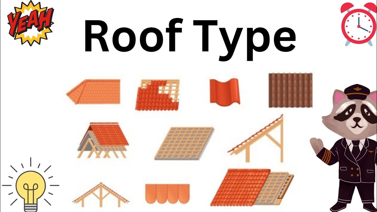 roofs! parts of a roof names! house roofs! type of sloping roofs! kids ...