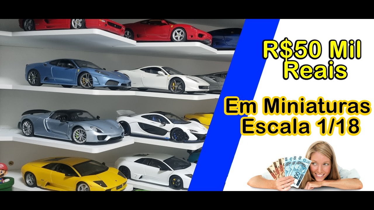 Minha coleção de Miniaturas 1/18, várias marcas, Autoart, kyosho ...