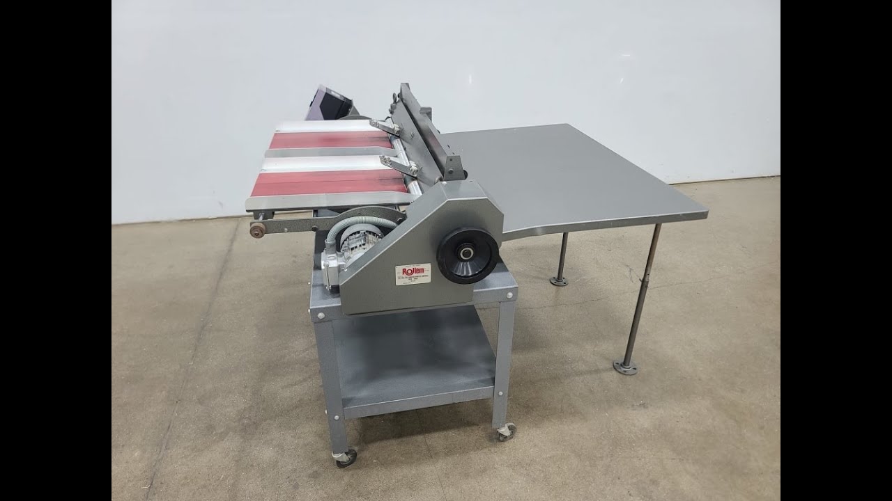 2007 Rollem Extra-Wide SS Semi-Slitter Slitter / Cutter / Creaser - YouTube