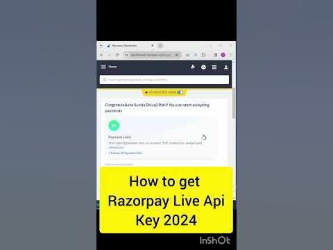 How do I find my Razorpay API key 2024 ? | How do I get my Razorpay API ...