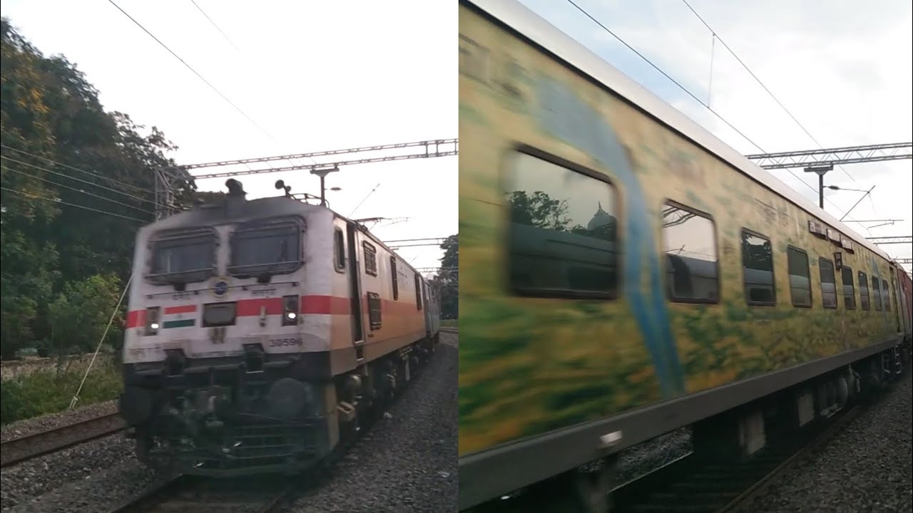12759 Charminar Express Beautifully Curving Into Chetpet[ Indian ...