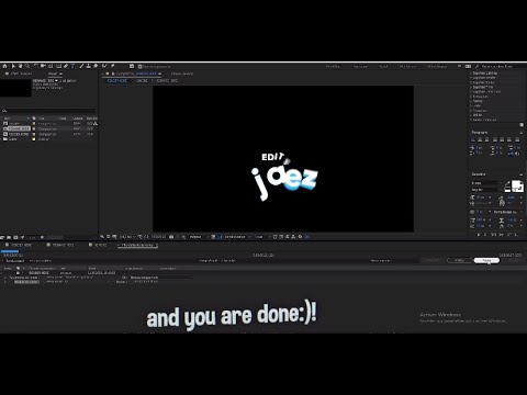 how to do the yarn ident (free ident/tutorial) - YouTube