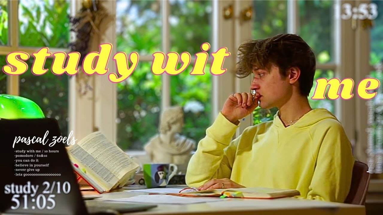 LIVE | 10-HOUR study with me Part 1📚🌧 rain sounds & pomodoro timer 60 & 10 - YouTube