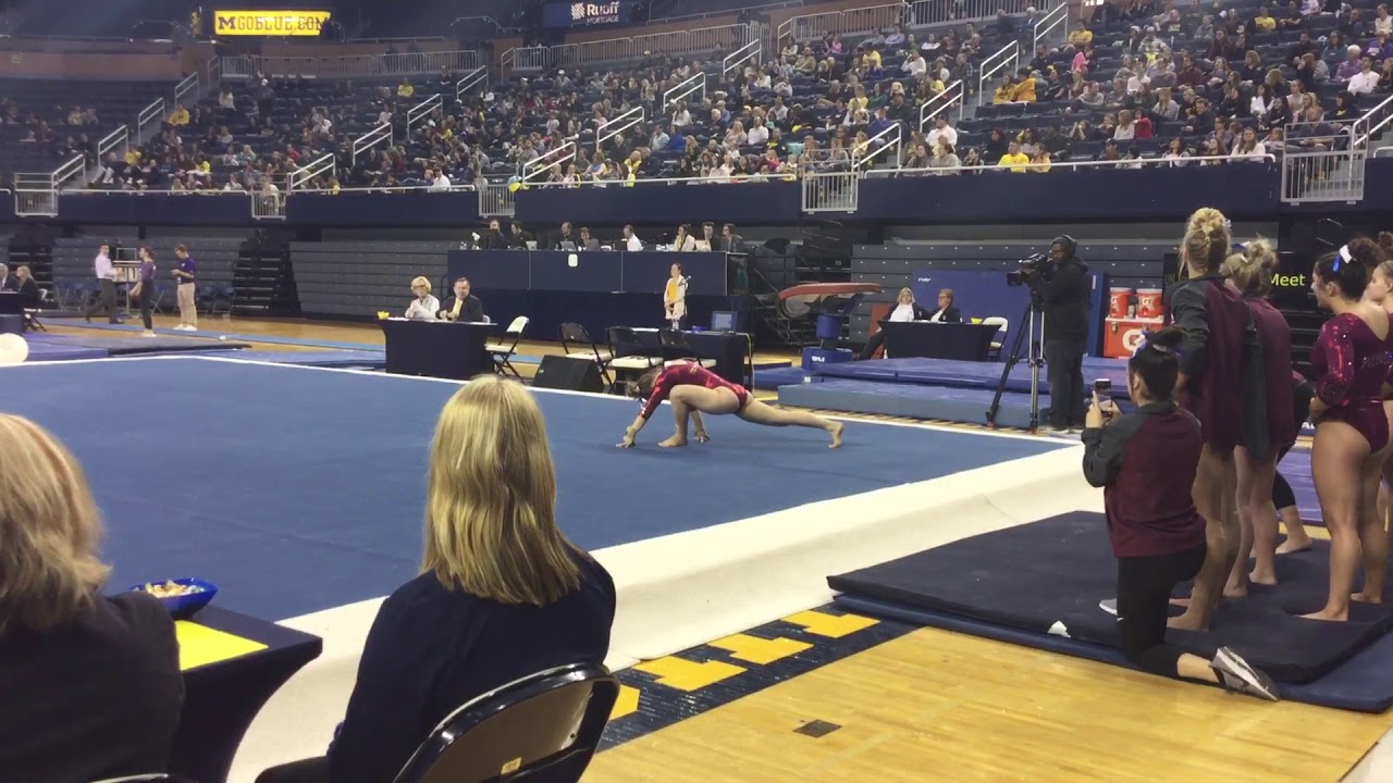 Daisy Woodring Floor (9.40) @ Michigan 1-10-20 - YouTube