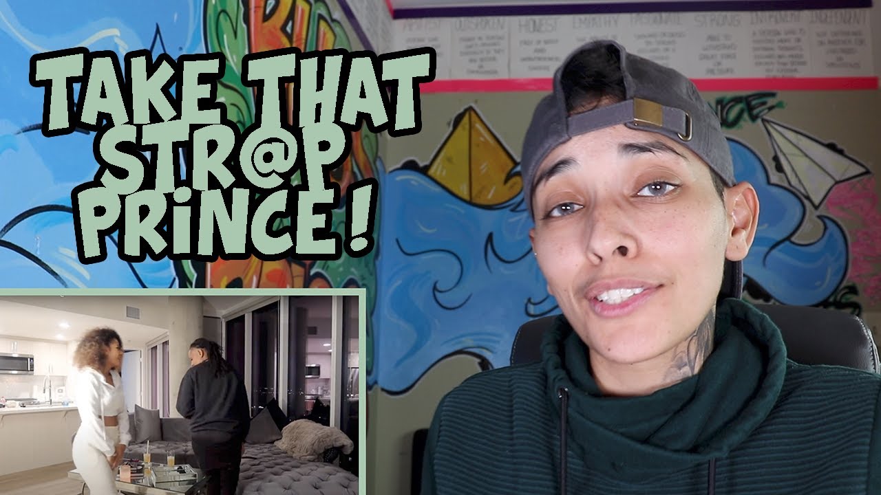 TATI (femme) surprises PRINCE (stud) by wearing a str@p! It goes down ...
