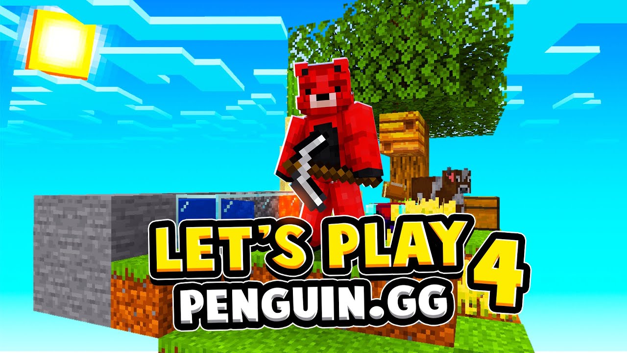 LET'S PLAY SKYBLOCK PART 1 - SEASON 4 - PENGUIN.GG - SB737 MINECRAFT - YouTube