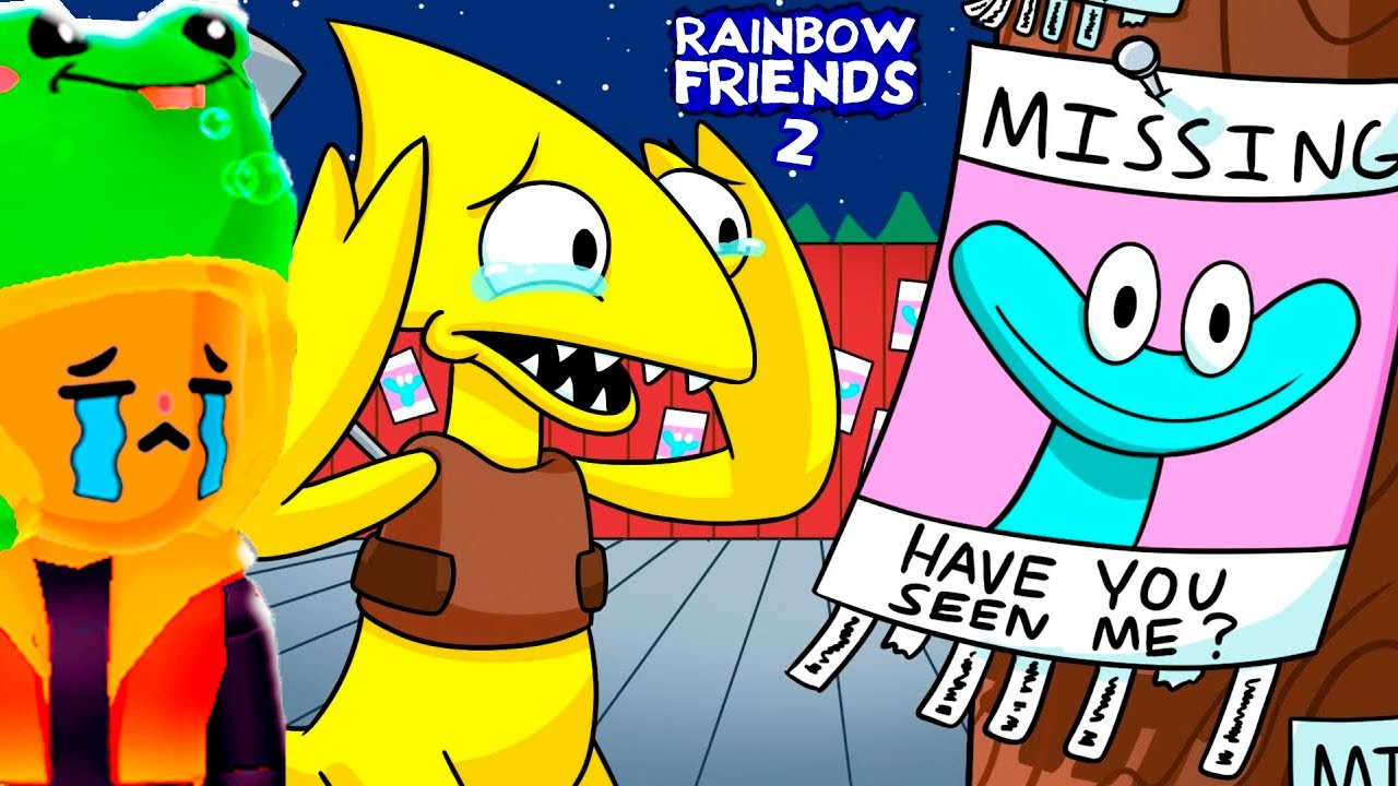 ¡CYAN DESAPARECIO en RAINBOW FRIENDS CHAPTER 2 de ROBLOX! ¿DONDE ESTA ...