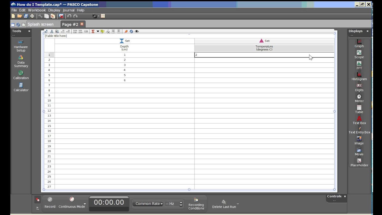 Create a Table for User Entered Data (Capstone) - YouTube