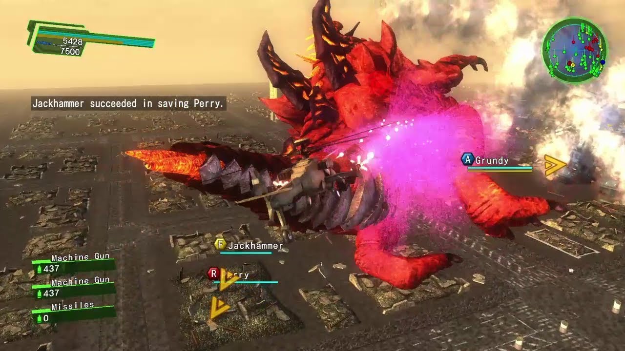 EDF Earth Defense Force 4.1 Online Mission 71 Battle of Giants Air ...