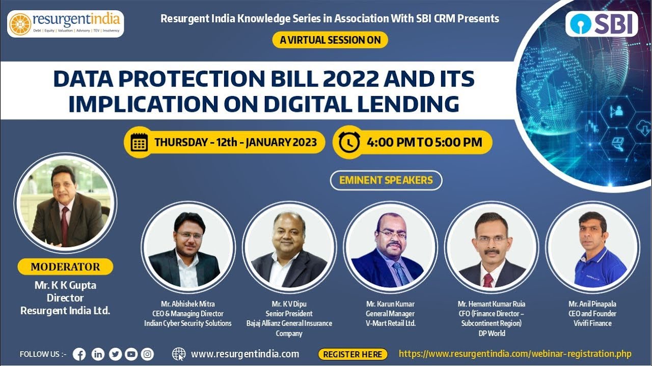 Virtual Session on Data Protection Bill 2022 and its implication on ...