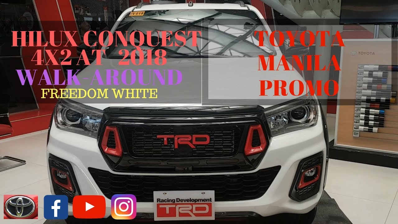 TOYOTA HILUX CONQUEST W/ TRD (FREEDOM WHITE) FULL WALK-AROUND | TOYOTA ...
