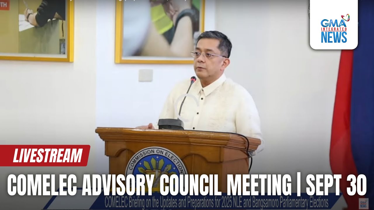 LIVE: Comelec Advisory Council Meeting (September 30, 2024) - Replay ...