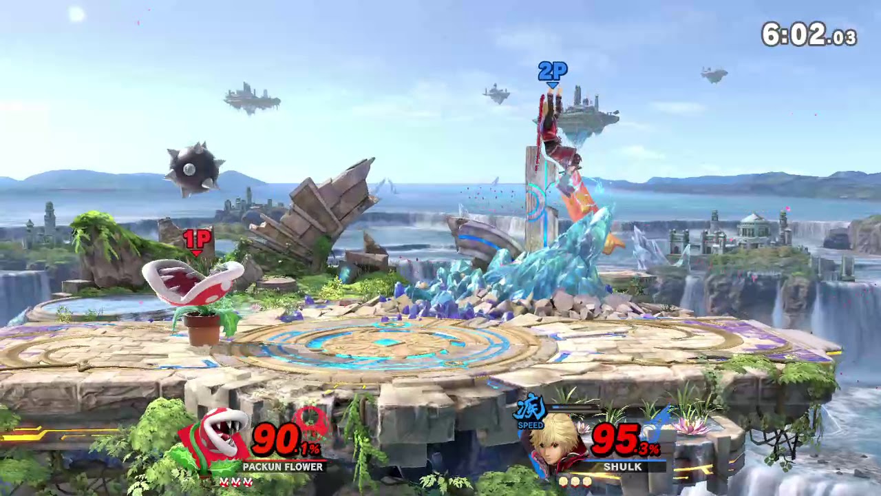 대난투 스매시 브라더스 얼티밋 2019-05-01 packun flower VS shulk - YouTube