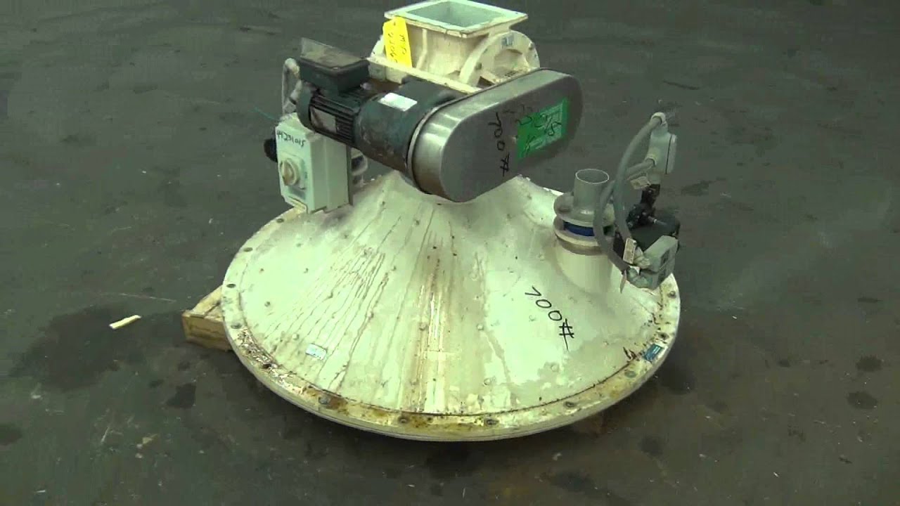 Used- Reimelt Hopper Discharge Cone, Model 891 stock# 44231015 - YouTube
