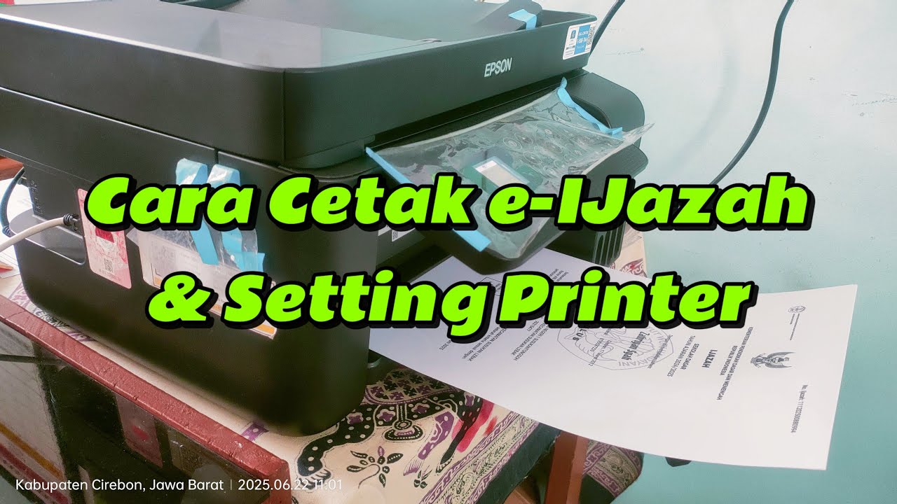 Cara Cetak e-Ijazah dan Setting Printer - YouTube
