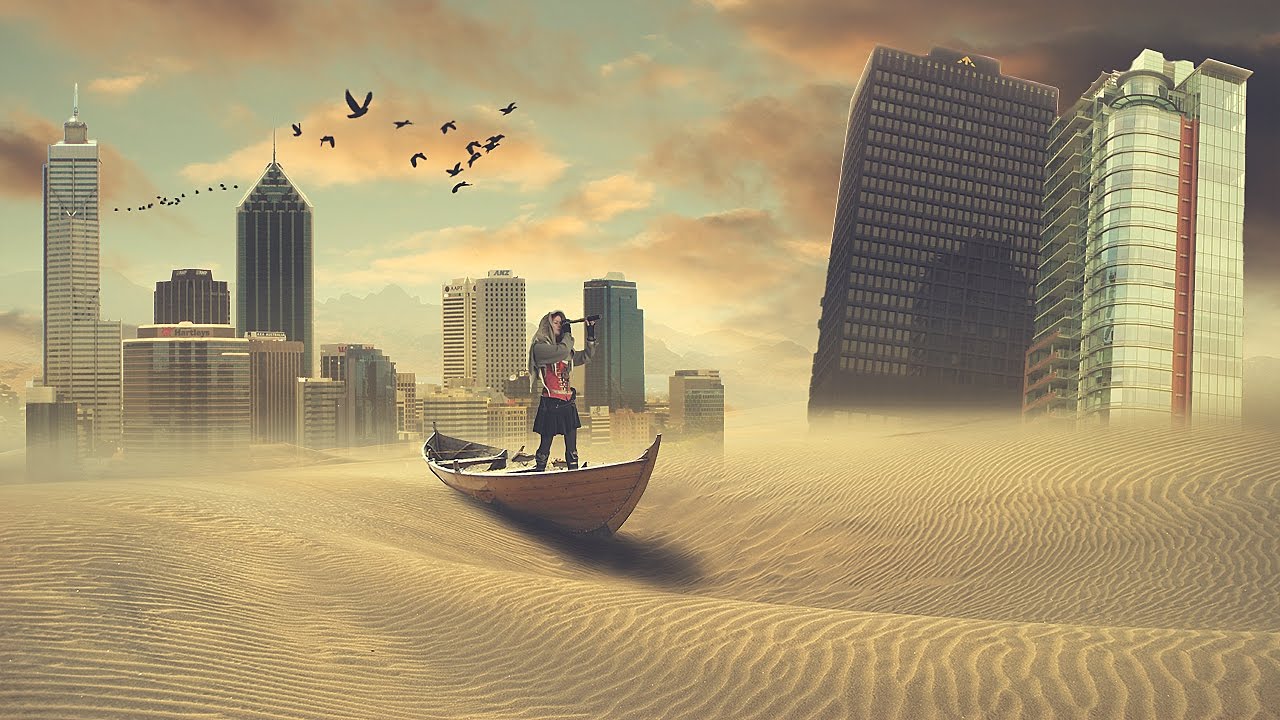 Sand Storm L Photoshop Manipulation Tutorial Youtube