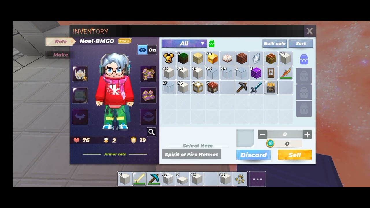 Building a simple house in a vip 3 account | BlockmanGo-Skyblock ...