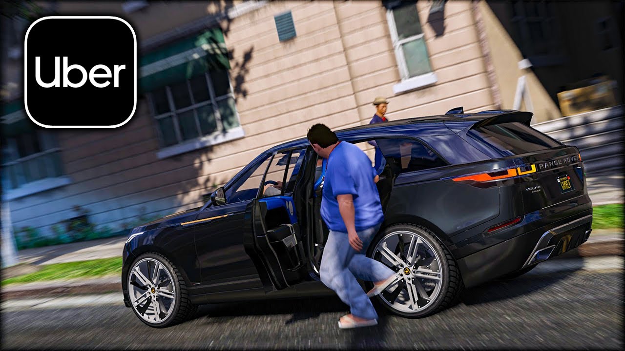 TRABALHANDO COMO MOTORISTA DE UBER NO GTA V DE LAND ROVER VELAR! - GTA ...