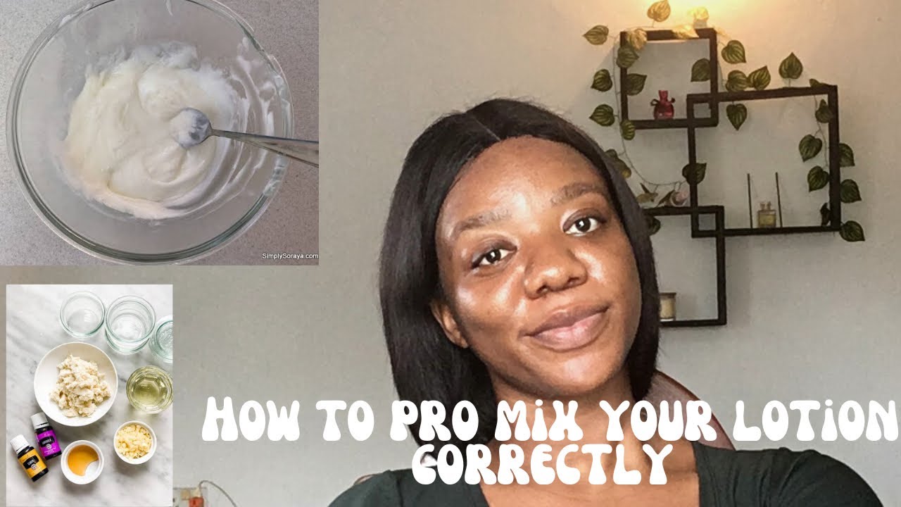 How to pro mix your body lotion the right way - YouTube