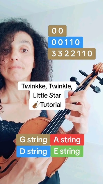 Twinkle, Twinkle, Little Star 🎻 Violin Tutorial With Color Coded ...