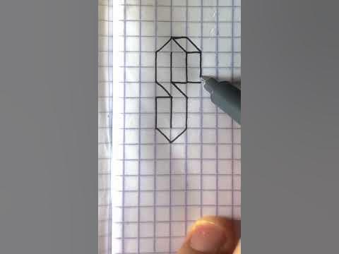 how to draw 3D S - YouTube