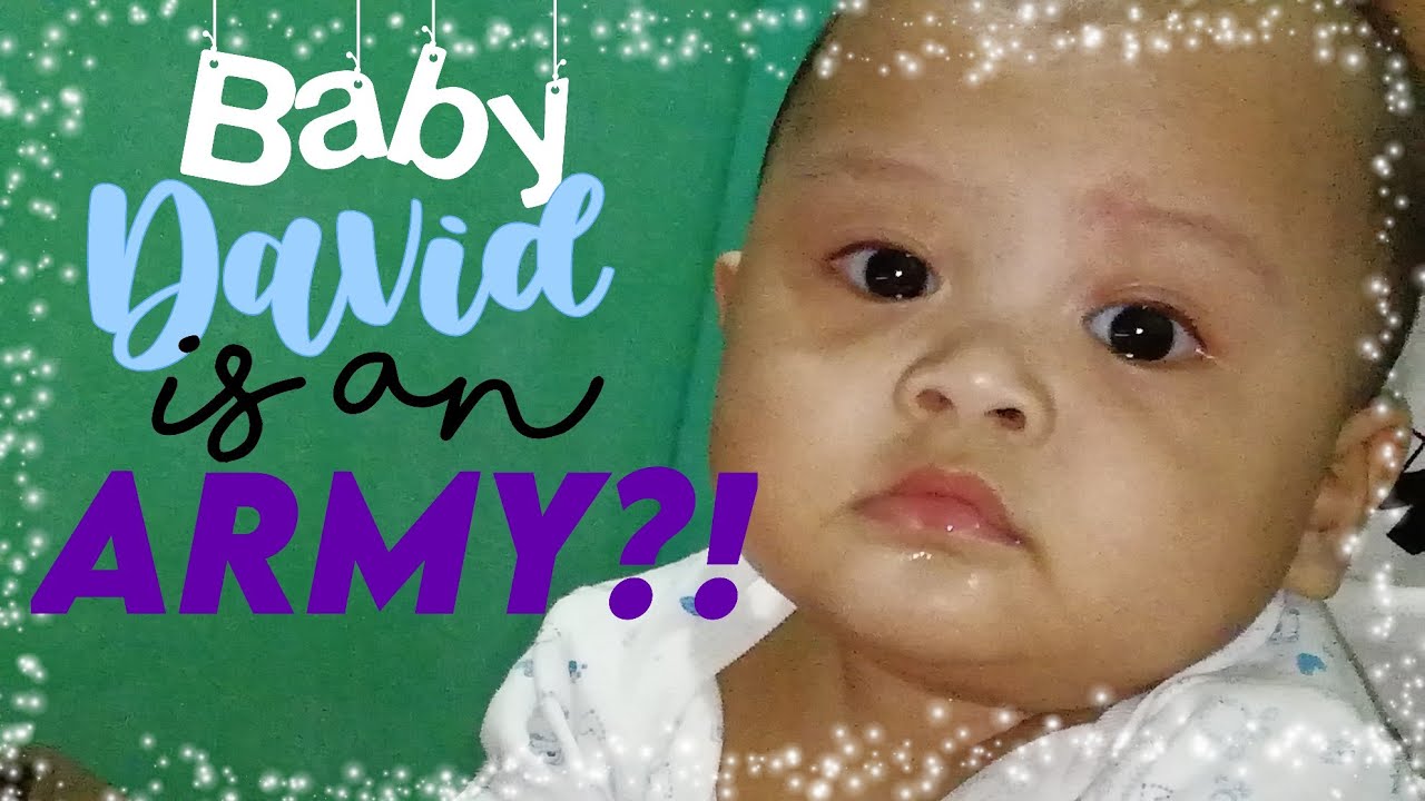 BABY DAVID IS AN ARMY?!? | Baby David Face Reveal | - YouTube