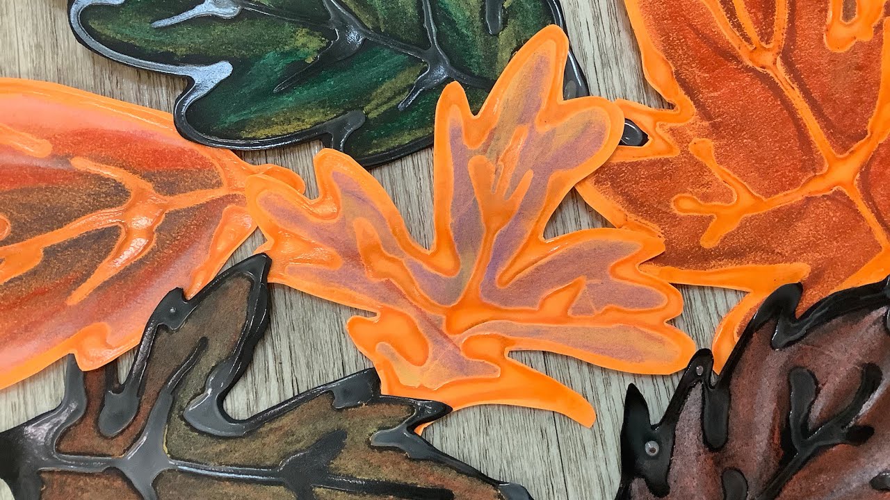 How to Make Fall Leaves with Glue - YouTube