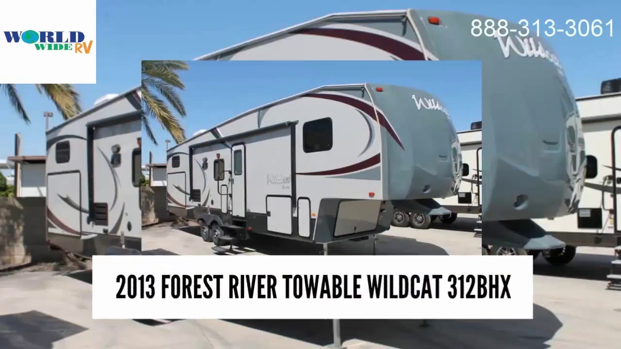 World Wide RV - 2013 FOREST RIVER TOWABLE WILDCAT 312BHX - YouTube