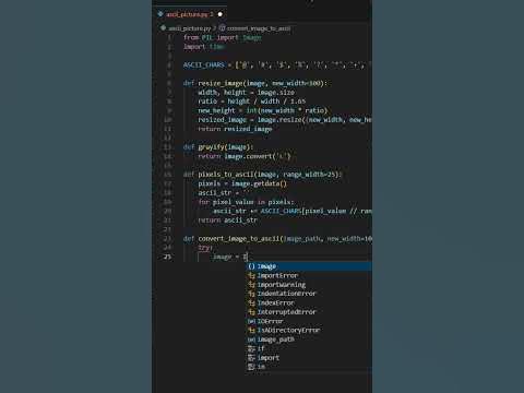 Generate ASCII Art in Python #coding #programming #python - YouTube