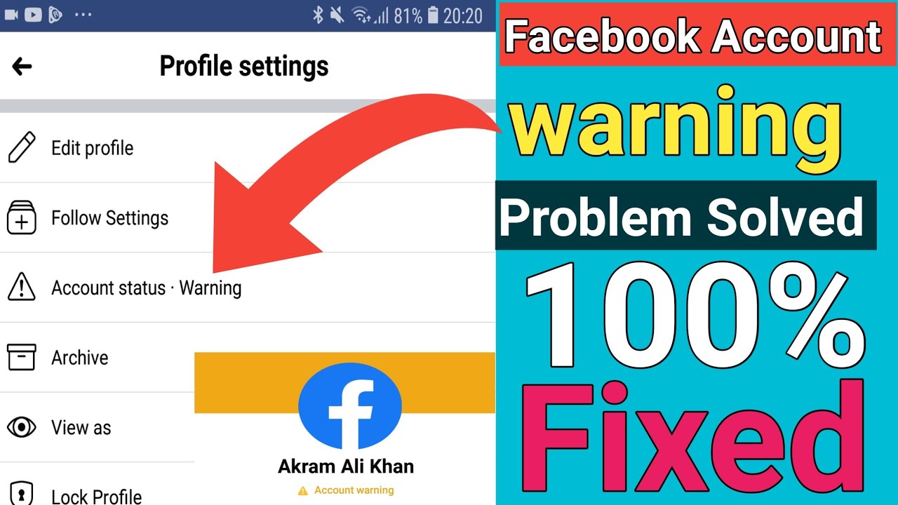 Facebook Account Warming Problem Solved One Minute | Facebook Account ...