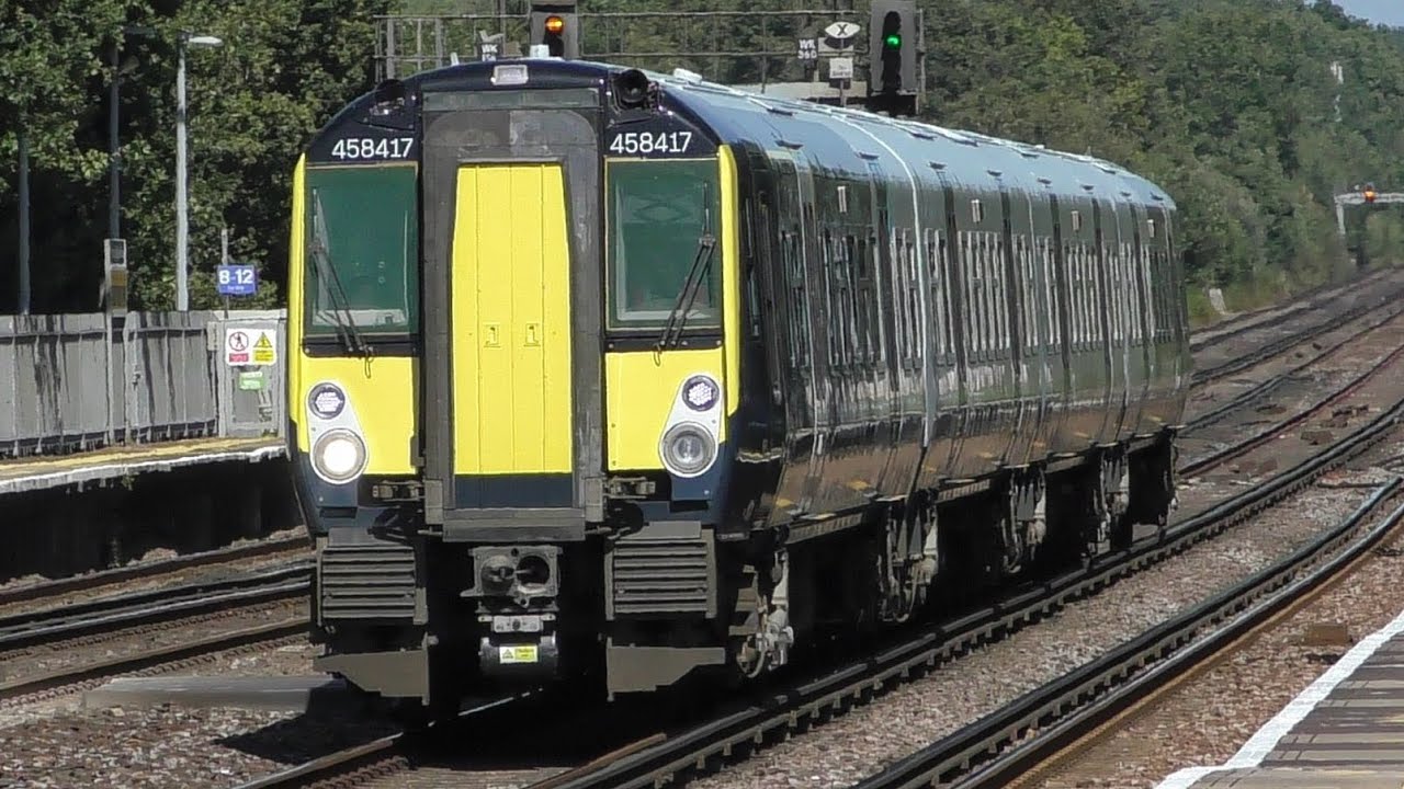 Trains at Byfleet & New Haw (SWML) 13/08/2024 - YouTube